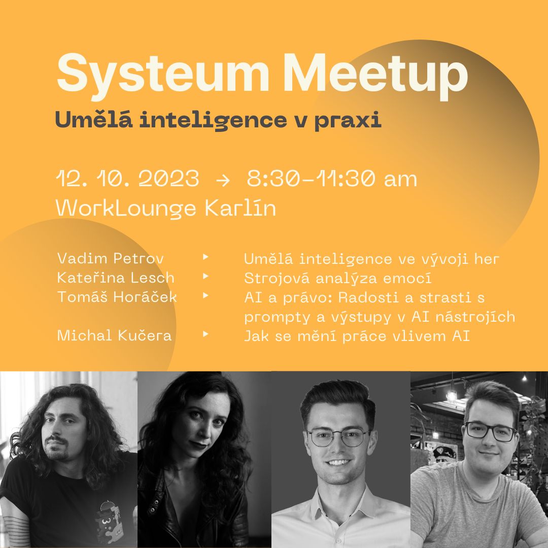 Systeum Meetup 2023: Umělá inteligence v praxi